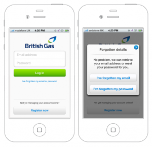British Gas App // DesignOmatic Ltd